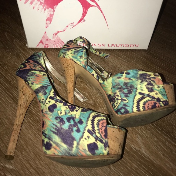 Chinese Laundry | Shoes | Chinese Laundry Heels With Multi Colors ...
